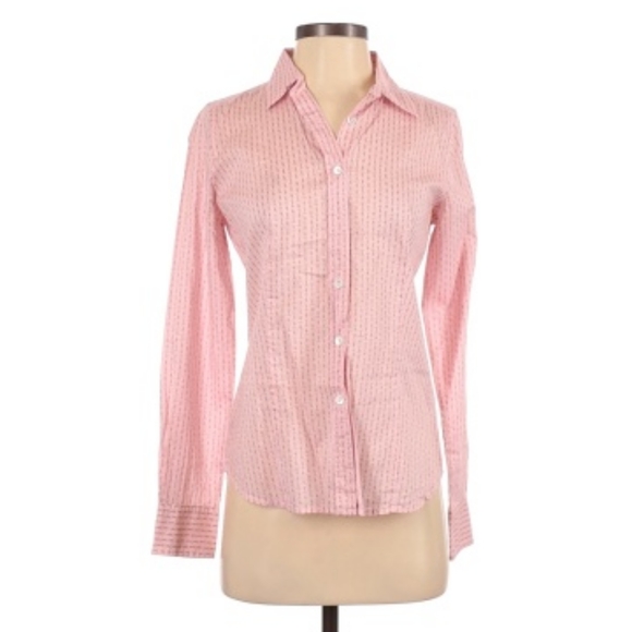 J. Crew | Tops | Euc Y2k J Crew Womens Light Pink Button Down Shirt 2 ...